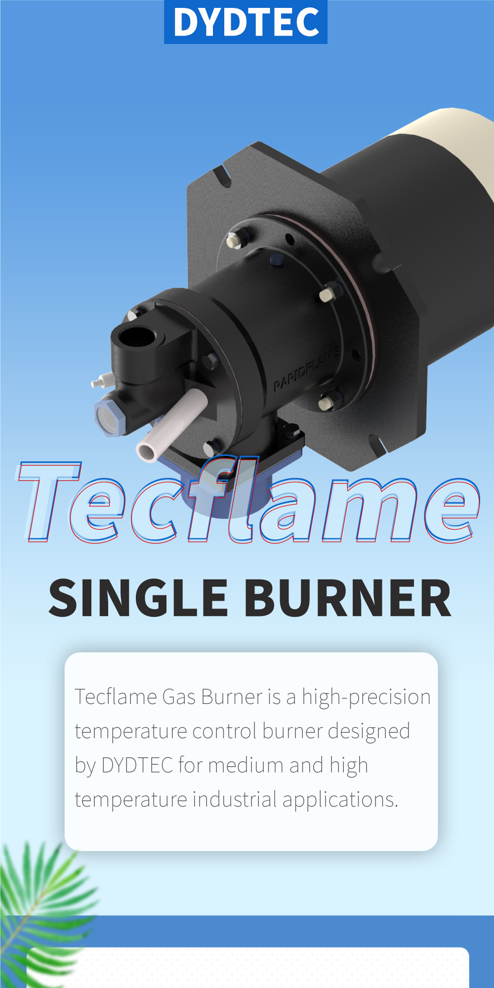 Tecflame Series Burners - Gun-Type Burners - DYDTEC Combustion Equipment Group